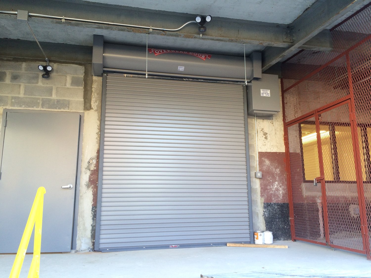 Rolling Steel Door and Sectional Door Combo System