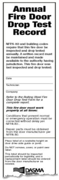Rolling Fire Door Drop Tests - New Jersey & New York City